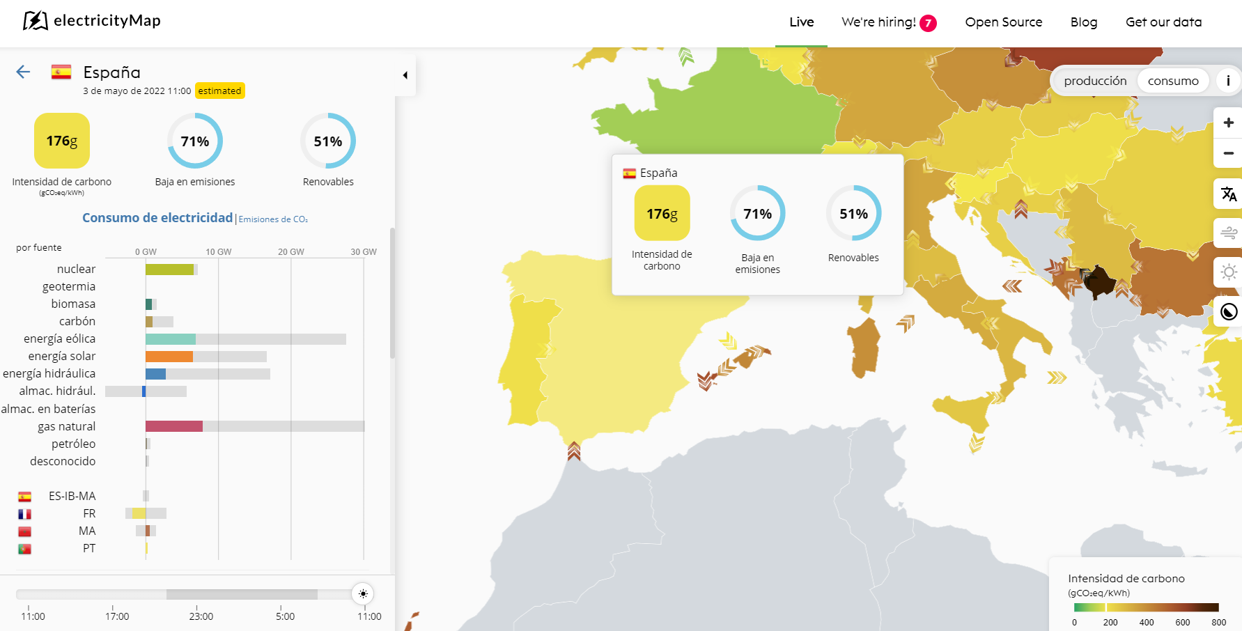 Electricity Map - Electricidad-Electrónica